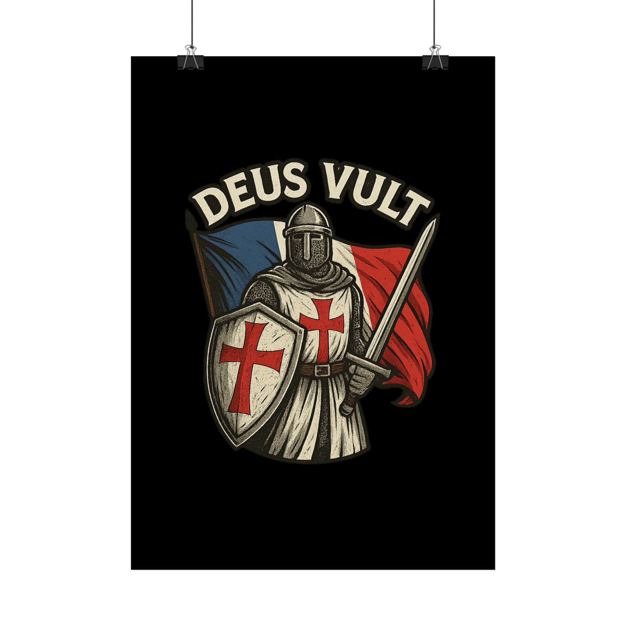 French Deus Vult Poster | Code Heritage