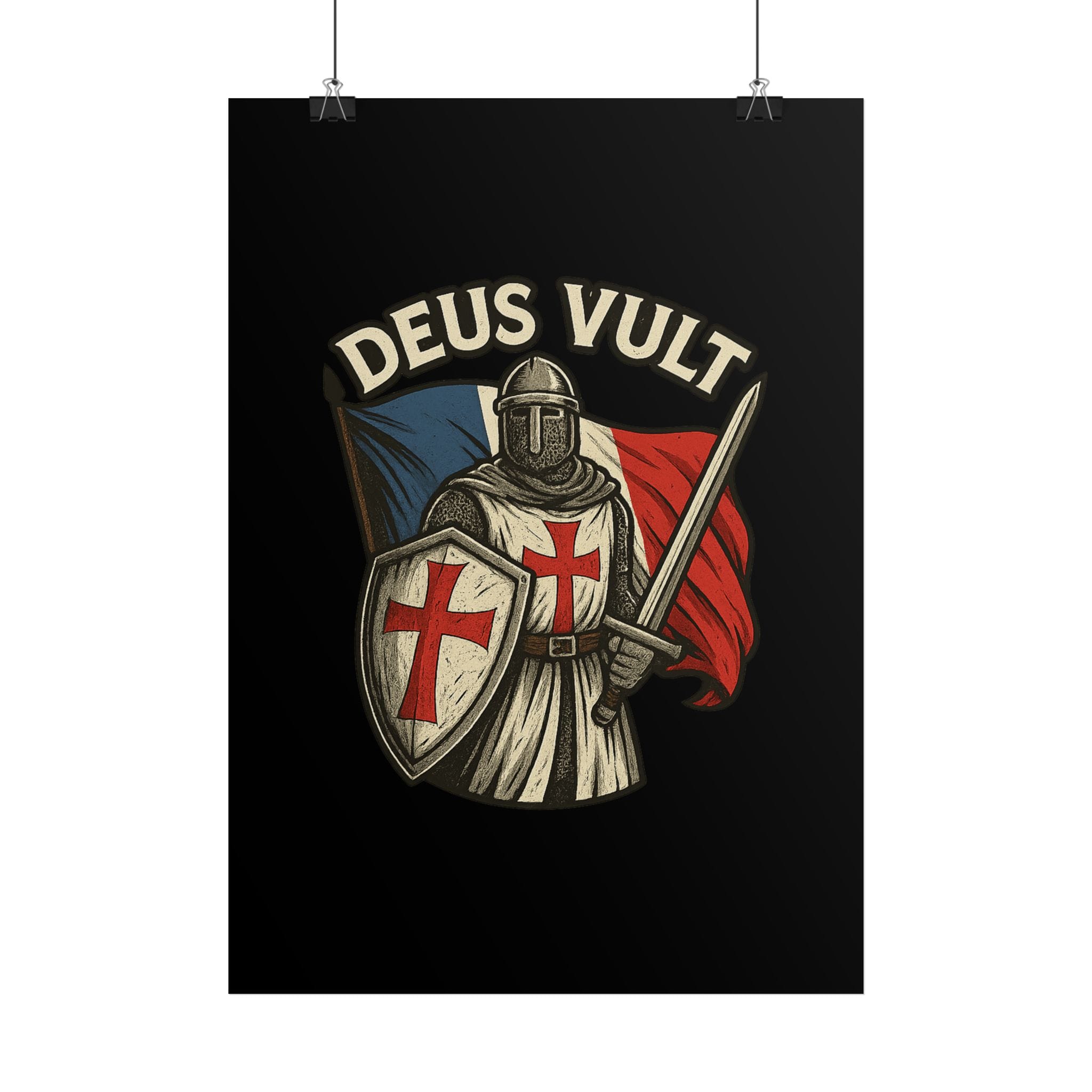French Deus Vult Poster | Code Heritage